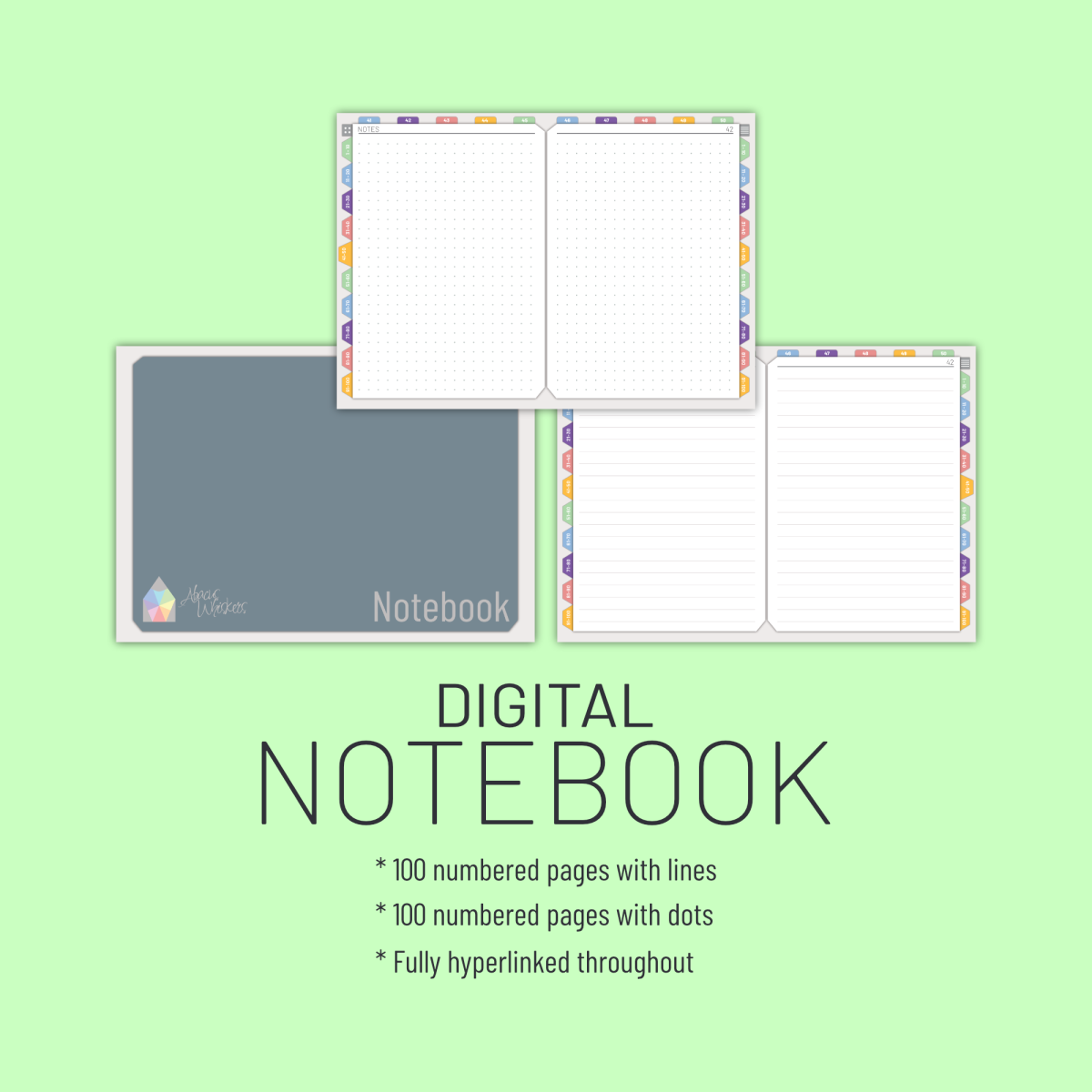 Digital Notebook - Abacus Whiskers