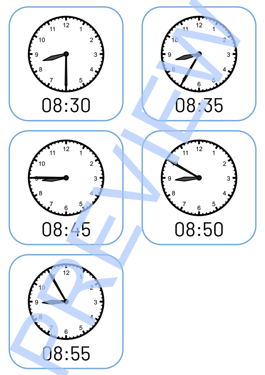 Visual Timetable | Analogue & Digital Clocks | Editable and PDF Print ...