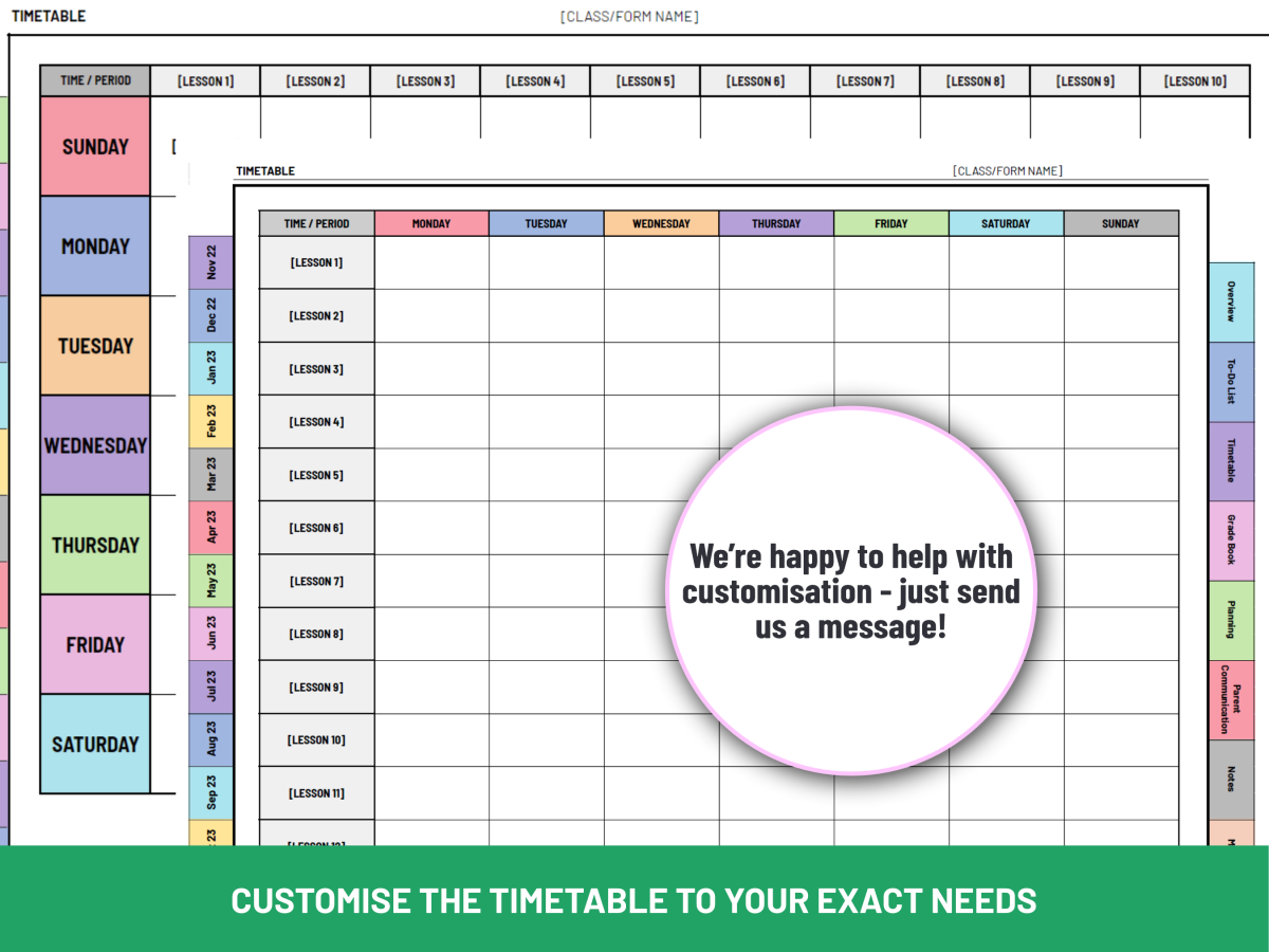 Ultimate Editable Teacher Planner 2026 and Beyond | Microsoft Excel ...