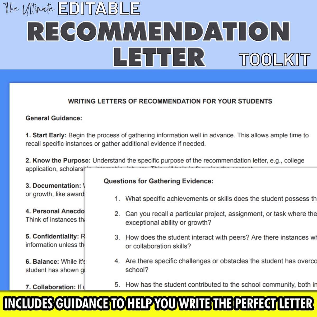 Ultimate Recommendation Letter Toolkit: Tailored Templates for Every ...
