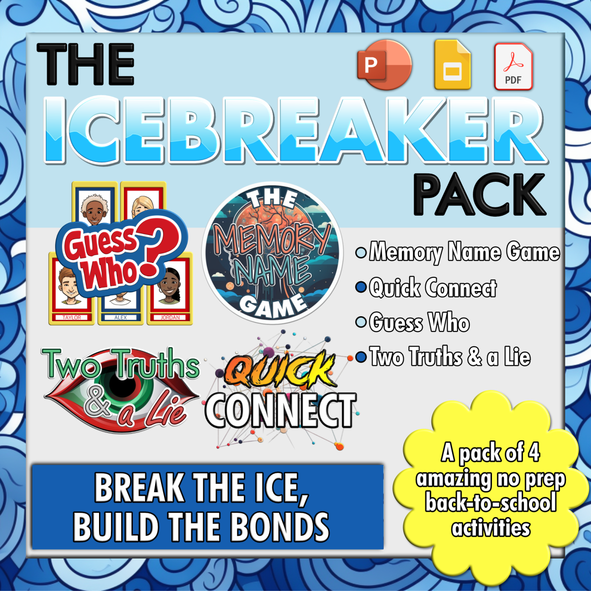 The Ultimate Icebreaker Pack: Engaging & No-Prep Classroom Activities ...